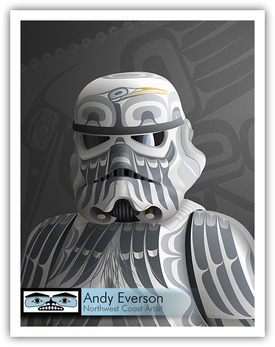 Artwork by Andy Everson